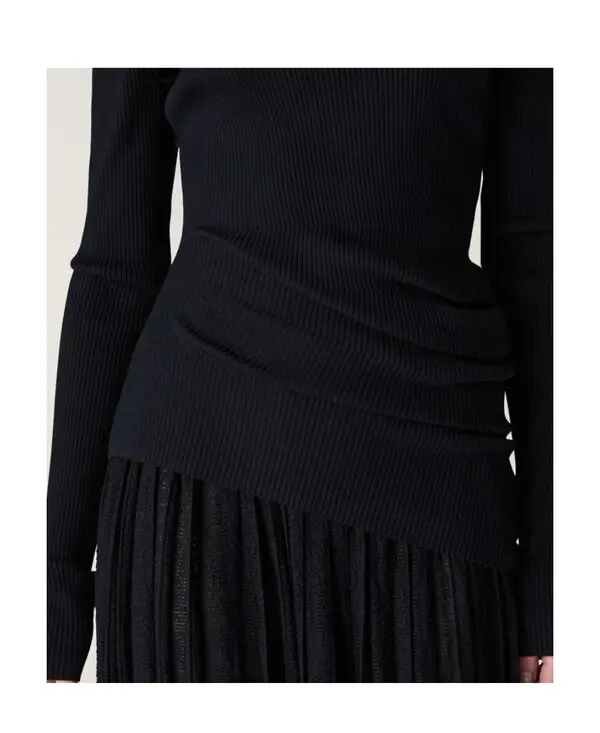 Loro Piana Long-sleeved Ribbed Turtleneck Sweater