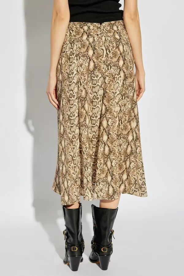 Isabel Marant Étoile Olena Draped Midi Skirt - Brown