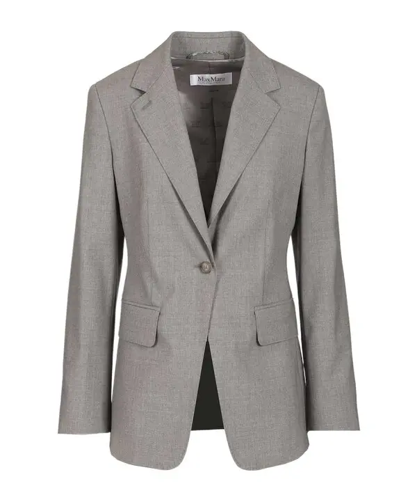 Max Mara Notched Lapel Blazer - Grey