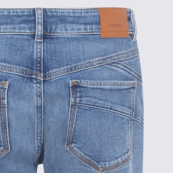 Sportmax Belt Loop Jeans - Blue