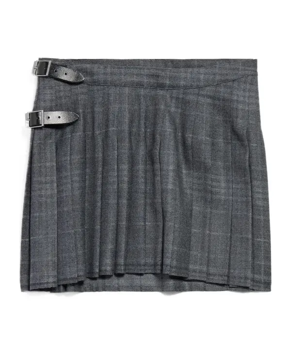 Balenciaga Pleated Mini Skirt - Grey