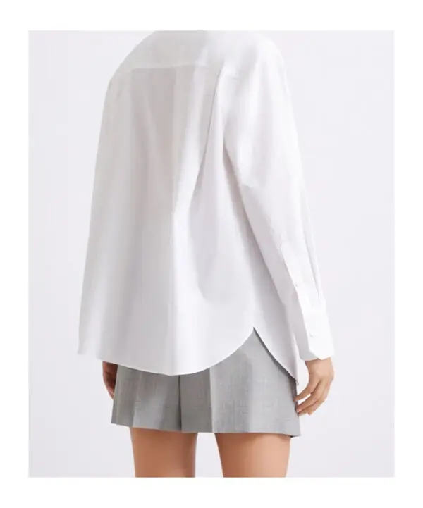 Marella Ruched Poplin Shirt