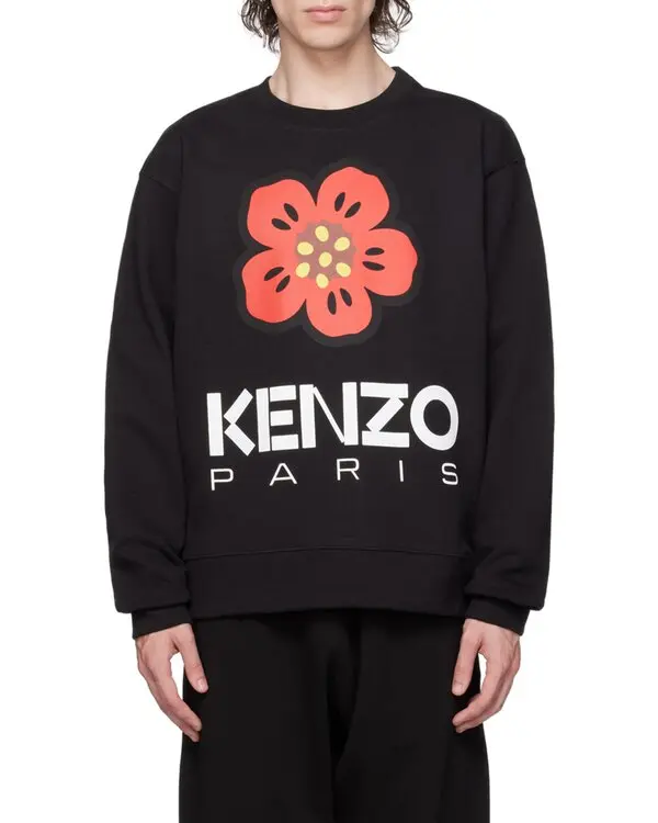 Kenzo Boke Flower Crewneck Sweatshirt - Black