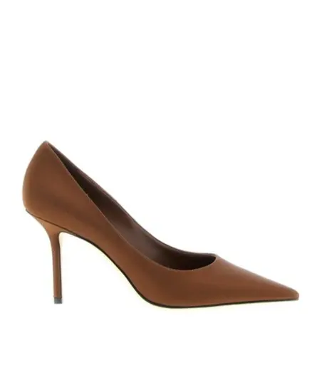 JIMMY CHOO Love 85 Pointed-toe Slip-on Pumps - Brown