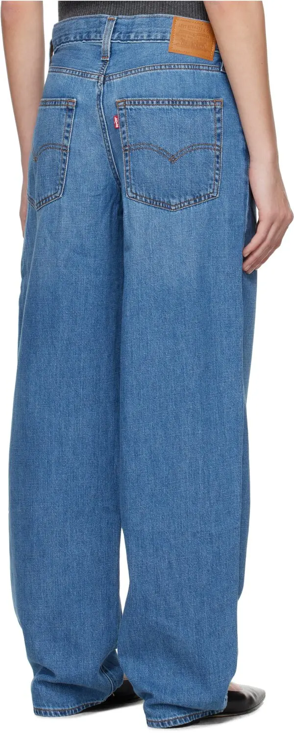 LEVI'S Logo-patch Wide-leg Jeans