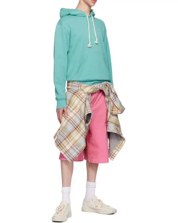 Acne Studios Logo Hooded Sweater - Green