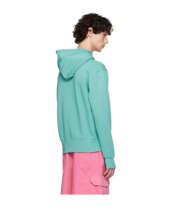 Acne Studios Logo Hooded Sweater - Green