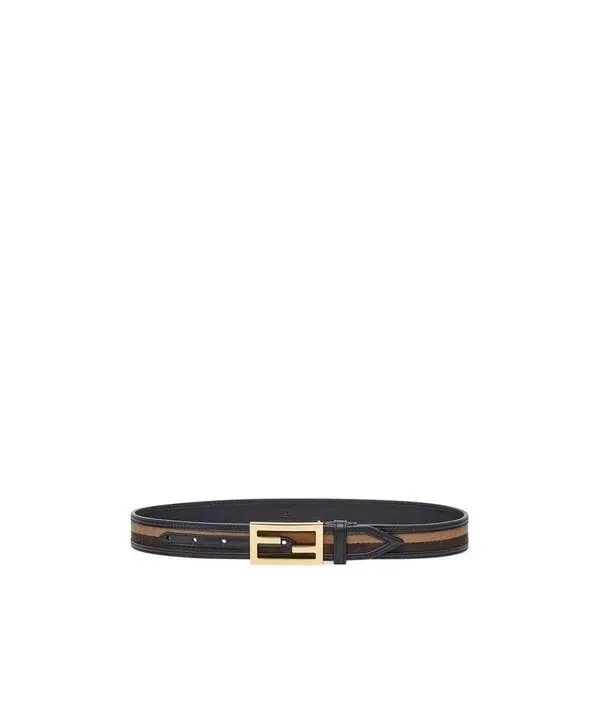 Fendi Ff Buckle Belt - Black