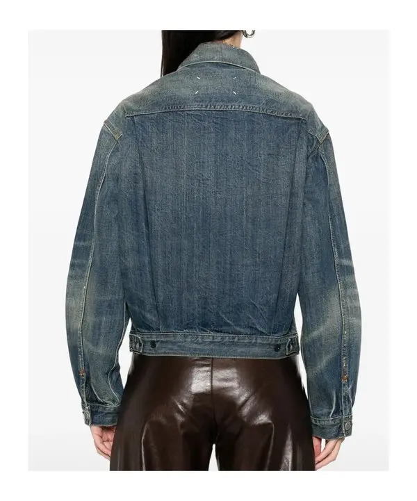 MAISON MARGIELA Distressed Denim Trucker Jacket