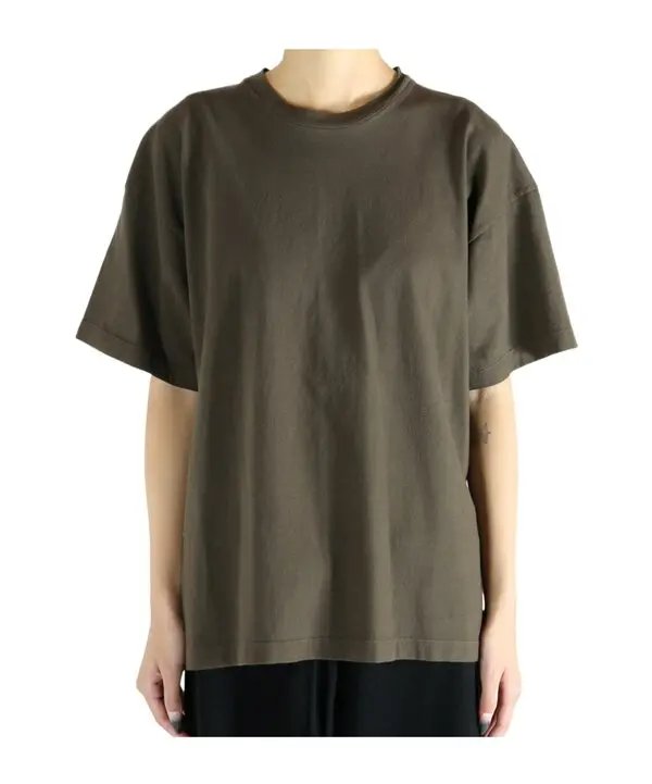 THE ROW Short Sleeve Boxy Top - Green
