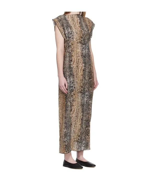 BASERANGE Maxi Dress With Snakeskin Print