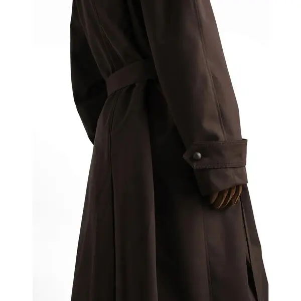 Dolce & Gabbana Double-breasted Belted Long Coat - Black