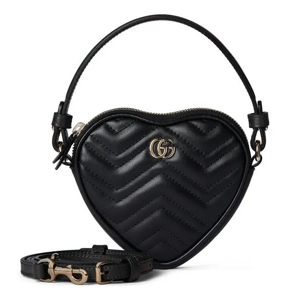 Gucci Gg Marmont Mini Heart Bag