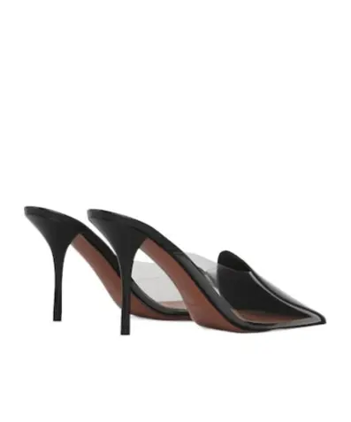Alaïa Coeur Pointed-toe Slip-on Mules - Black