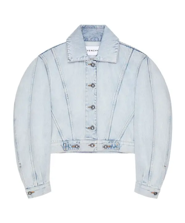 Givenchy Collared Button-up Denim Jacket