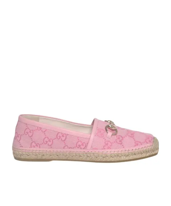 Gucci Horsebit Espadrilles - Pink