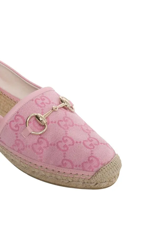 Gucci Horsebit Espadrilles - Pink