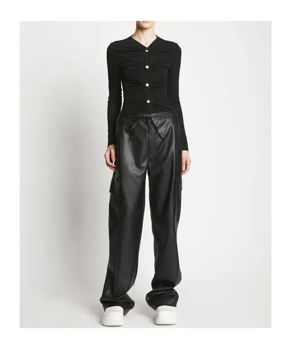 Proenza Schouler V-neck Crepe Top