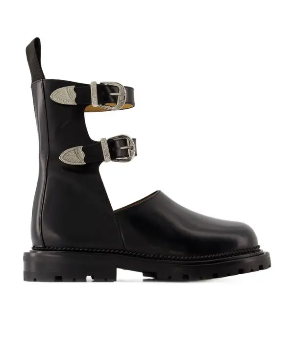 Toga Buckled Ankle Boots