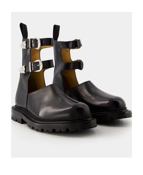 Toga Buckled Ankle Boots