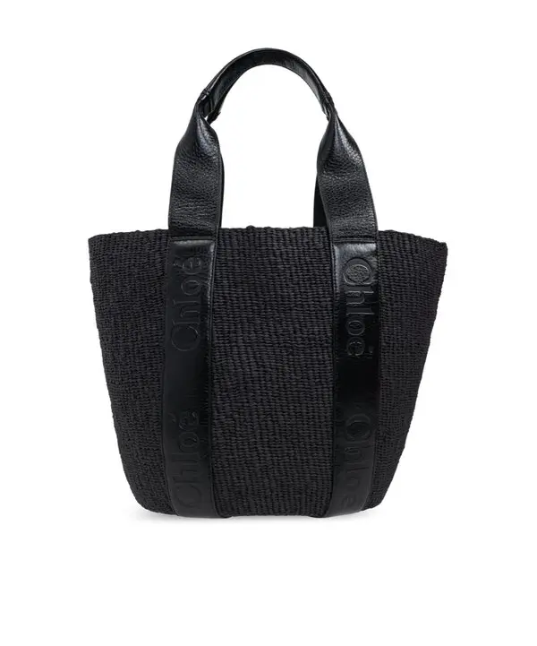 Chloé Woody Large Tote Bag - Black