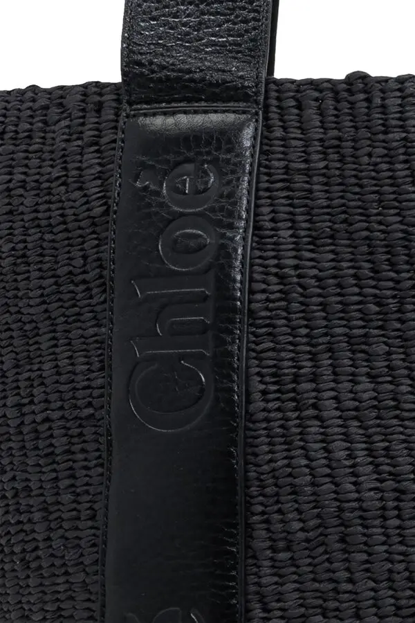 Chloé Woody Large Tote Bag - Black