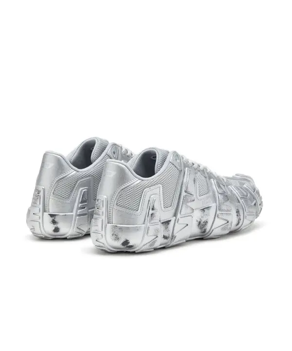 DIESEL® Griffe Lace-up Sneakers - Silver