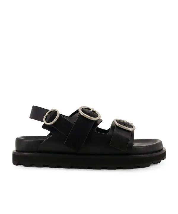 JIL SANDER Buckled Ankle Strap Sandals