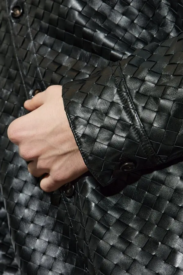 Bottega Veneta Leather Shirt - Black