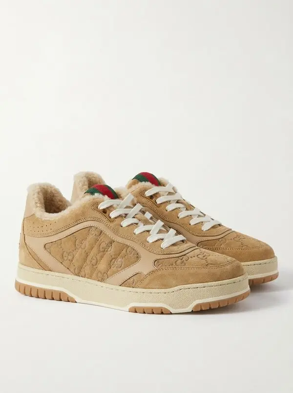 Gucci Re-web Sneakers - Nude