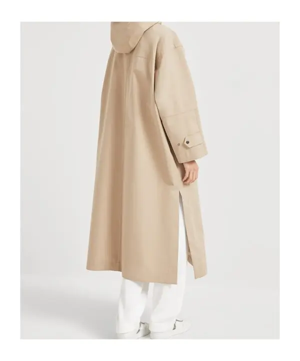 Brunello Cucinelli Hooded Long Coat - Beige