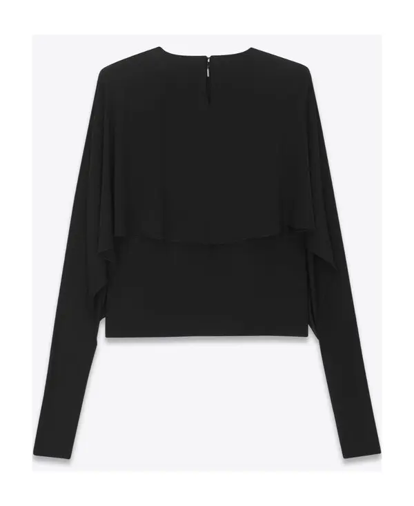 Saint Laurent Long-sleeved Top With Floral Detail