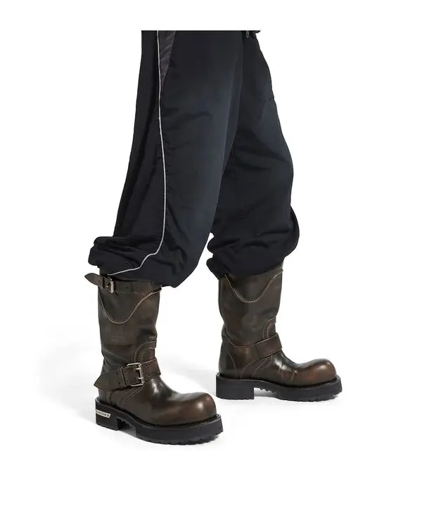 Balenciaga Venom Buckled Leather Boots