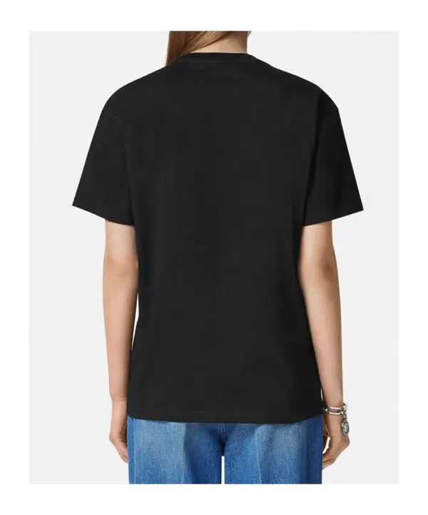 Versace Logo Embellished Crewneck T-shirt