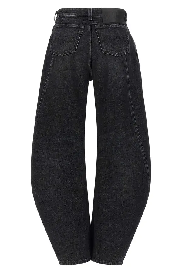 JEAN PAUL GAULTIER Low-rise Jeans With Twist Stitching - Black