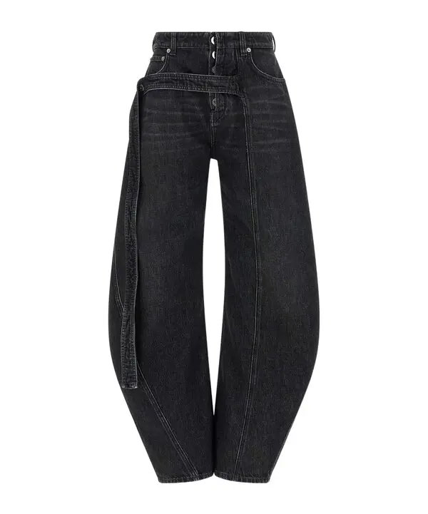 JEAN PAUL GAULTIER Low-rise Jeans With Twist Stitching - No