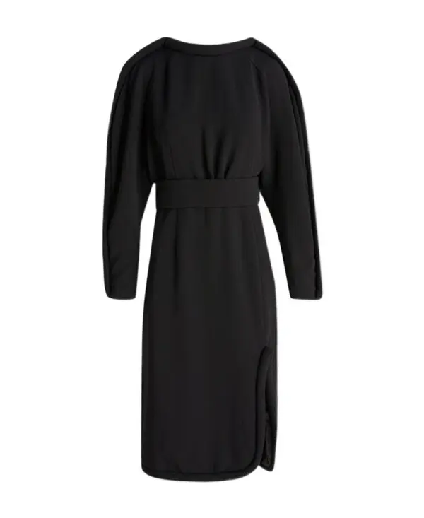 Dries Van Noten Belted Long-sleeve Dress
