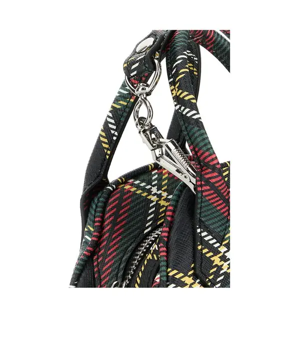 VIVIENNE WESTWOOD Mini Yasmine Checked Tote Bag - Black