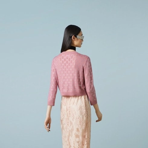 Gucci Gg Crystal-embellished Wool Cardigan