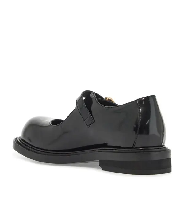 Moschino Buckled Mary Jane Flats - Black