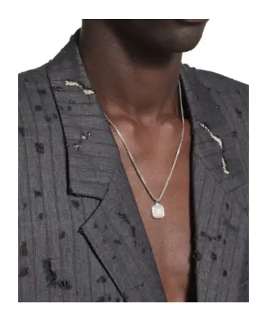 Balenciaga Nano Square Long Necklace