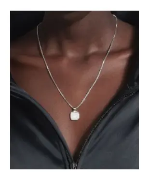 Balenciaga Nano Square Long Necklace