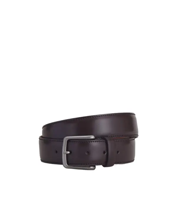 TOD'S Leather Belt With Metal Buckle - Black