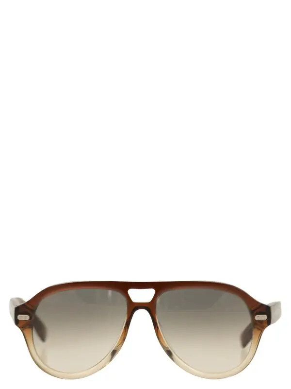Brunello Cucinelli Pilot Frame Sunglasses - Nude
