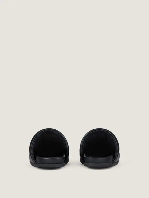 Givenchy Logo Patch Leather Mules
