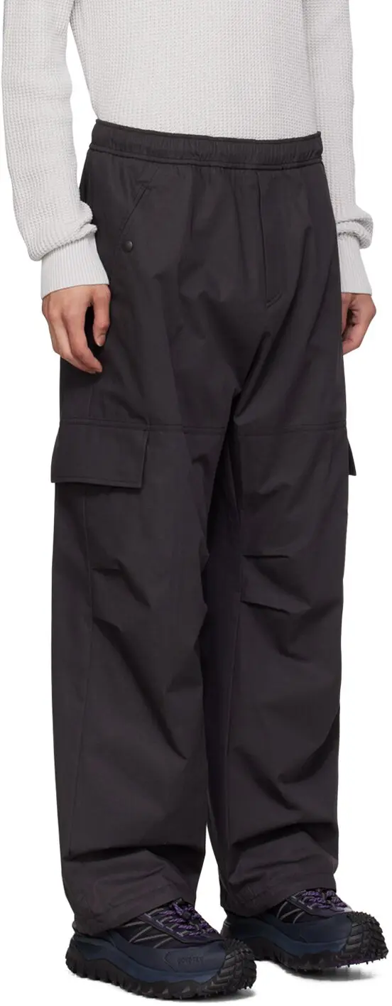Moncler Logo Patch Cargo Pants - Black