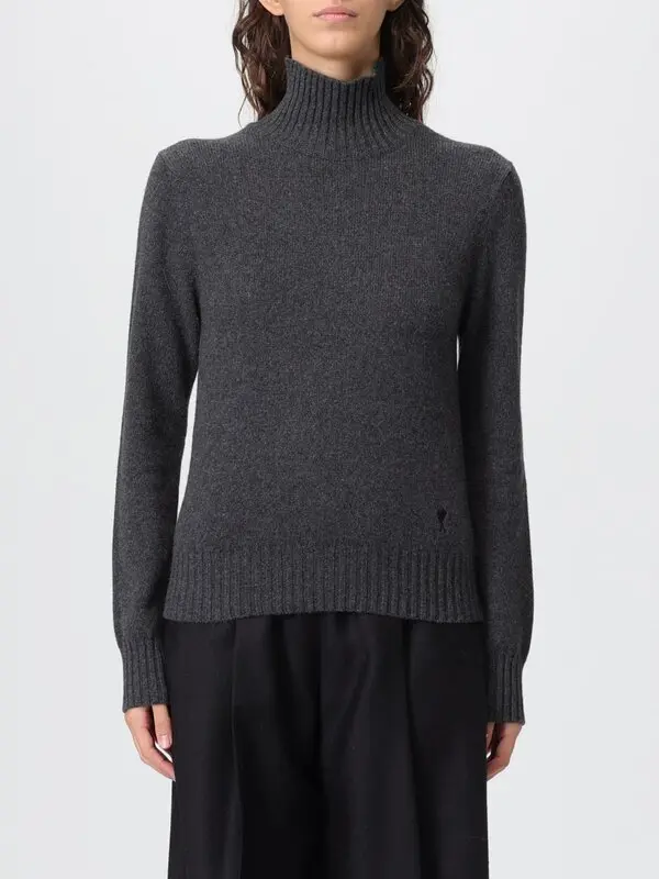 AMI Paris De Coeur Roll-neck Sweater