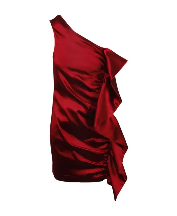 P.a.r.o.s.h One-shoulder Ruffled Mini Dress