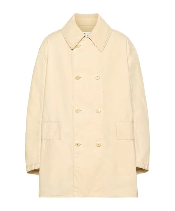 MAISON MARGIELA Double-breasted Cotton Jacket - True Color