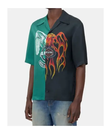 Amiri Spliced Camp Shirt
